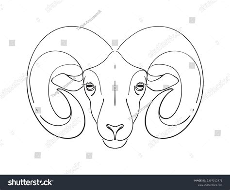 Ram Horns Tattoo