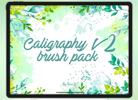 Calligraphy V2 Procreate Brushes Graphicsbunker