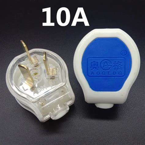 10pcs 10a 3 핀 Au 입구 뉴질랜드 중국 호주 Diy Rewireable 전원 분리형 연결 Ac 전기 플러그전기플러그 Aliexpress