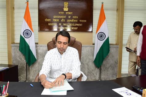 jayant chaudhary assumes charge of ministry of skill development and entrepreneurship as mos