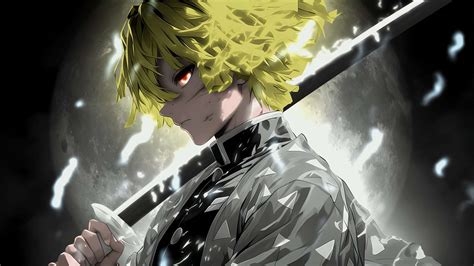 Zenitsus Blade Drawn In Demon Slayer Live Wallpaper Free Animated