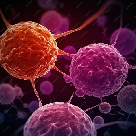 Premium Ai Image Human Cell Microscope Premium Ai Image Human Cell Microscope