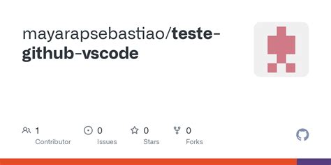 GitHub Mayarapsebastiao Teste Github Vscode