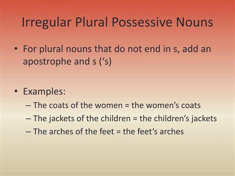Ppt Possessive Nouns Powerpoint Presentation Free Download Id2622721