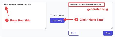 Slug Generator