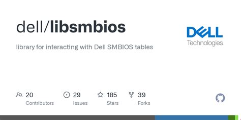 GitHub Dell Libsmbios Library For Interacting With Dell SMBIOS Tables
