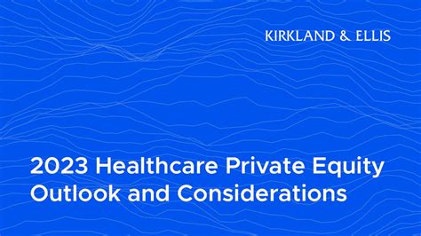 2023 Healthcare Private Equity Outlook And Considerations Publications Jaime Schechter