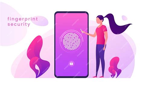 Premium Vector Fingerprint Recognition Data Protection Secure