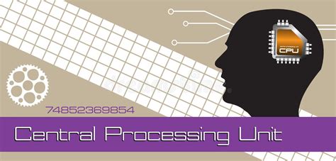 Central Processing Unit Cpu Vector Illustration Stock Vector Illustration Of Board Equipment
