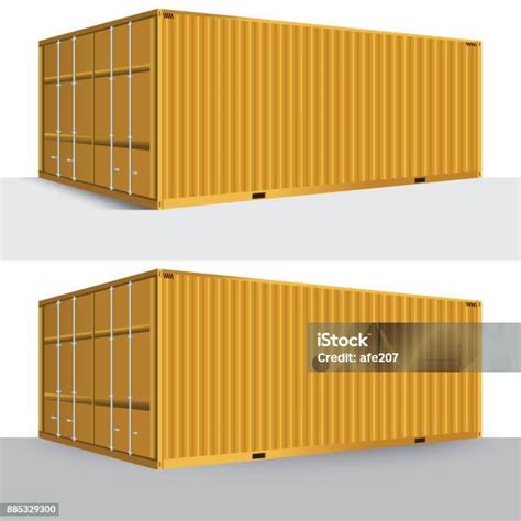 3d 관점 노란색 화물 컨테이너 화물 운송 절연 텍스처 패턴 배경 금속에 대한 스톡 벡터 아트 및 기타 이미지 금속 기업 재무와 산업 대형 Istock