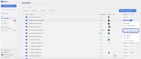 share your lemlist campaign lemlist academy