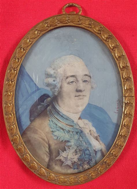 Proantic Portraits Of King Louis Xvi And Queen Marie Antoinette Mini