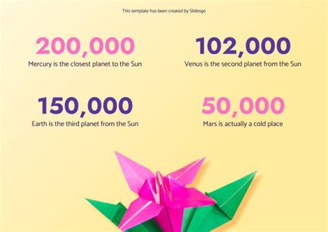 세계 종이접기의 날을 기념하는 고등학교 공예 인쇄용 종이접기 꽃