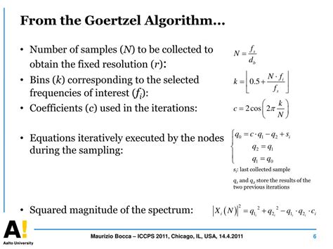 Ppt Structural Health Monitoring In Wsns By The Embedded Goertzel