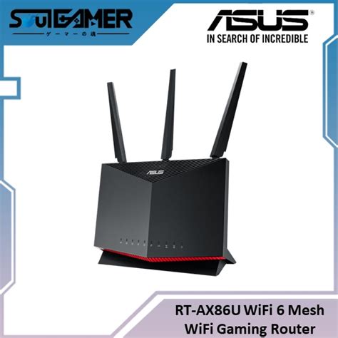Asus RT AX86U WiFi 6 Gaming Router MU MIMO And OFDMA Technology With AiProtection Pro Network