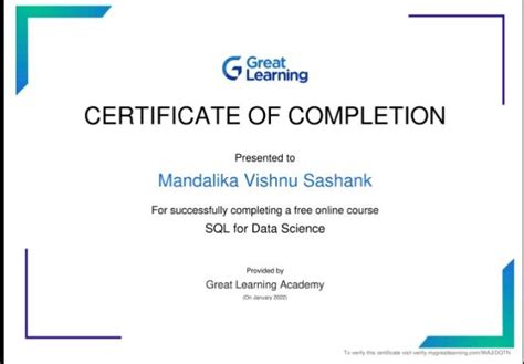 Vishnu Sashank On Linkedin Python Sql Datascience Greatlearning