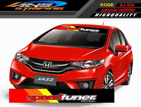 Stiker Decal Kaca Depan Mobil Honda Jazz Stiker Kaca Depan Brio Ayla