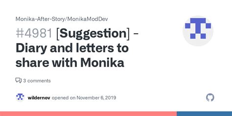 Suggestion Diary And Letters To Share With Monika · Issue 4981 · Monika After Story