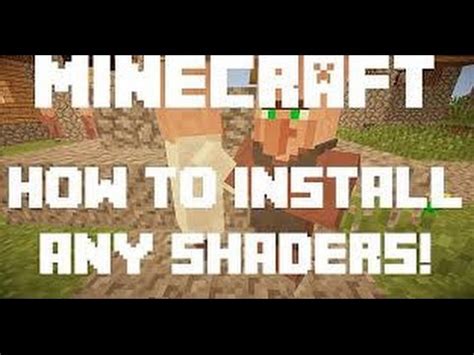How To Install Shader Packs In Minecraft YouTube