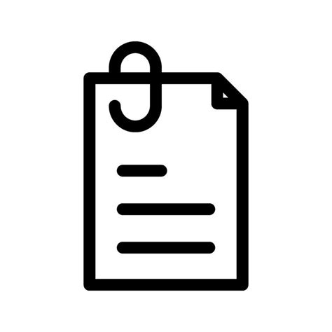 Attach File Icon Vector Symbol Design Illustration Vector Art At Vecteezy