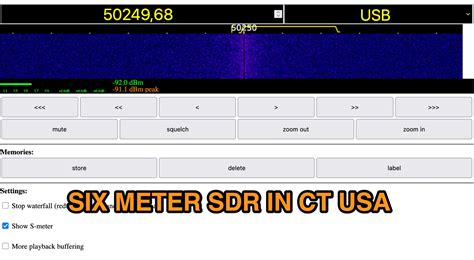 Six Meter Sdr In Ct Usa Operating Modes50 Mhz The Dxzone