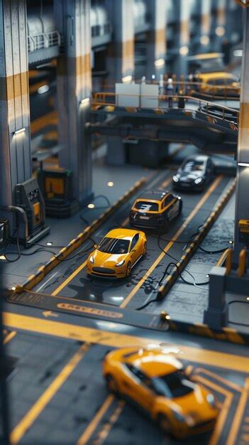 Autonomous Vehicle Testing Facility Premium Ai Generated Image