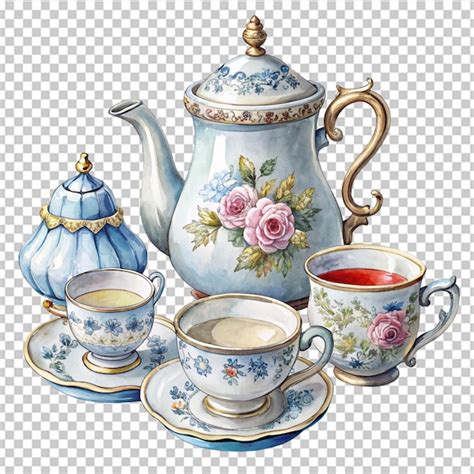 Premium Psd Tea Set