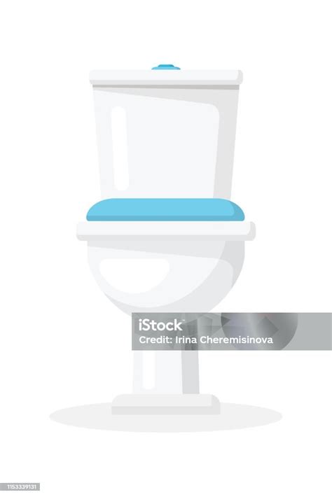 세라믹 화장실 Wc 평면 벡터 일러스트 화장실 가정용 시설에 대한 스톡 벡터 아트 및 기타 이미지 화장실 가정용 시설 뚜껑 배설물 Istock