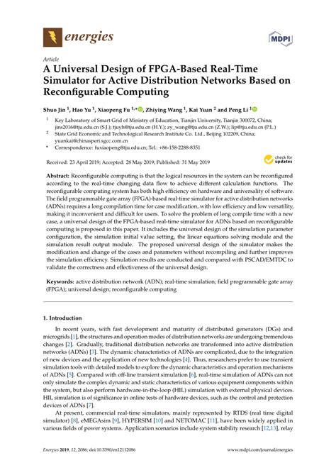 pdf a universal design of fpga based real time simulator for active
