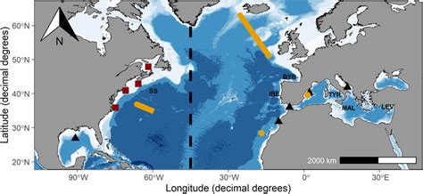 Map Showing Collection Locations Of Atlantic Bluefin Tuna Abft