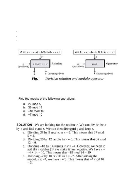 Modular Arithmetic Pdf