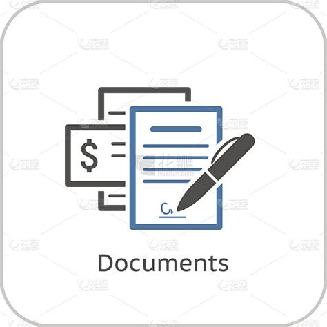 文件图标。平面设计。