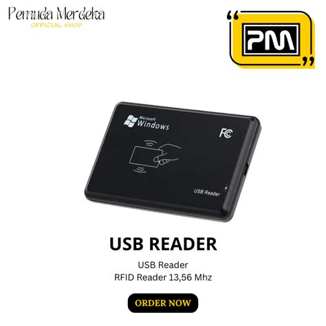 Jual RFID Reader 13 56 MHz Mifare Card USB Reader Pembaca Kartu Akses Pintu Mifare Shopee