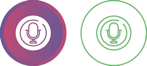 Microphone Circle Vector Icon 40591647 Vector Art At Vecteezy