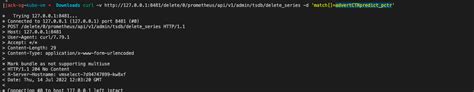 Delete Metrics Data Not Work Issue 2869 VictoriaMetrics