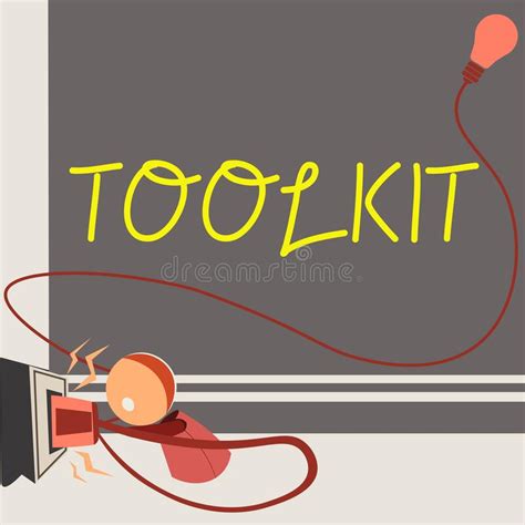 Handwriting Text Toolkit Business Overview Set Of Tools Kept In A Bag Or Box And Used For A