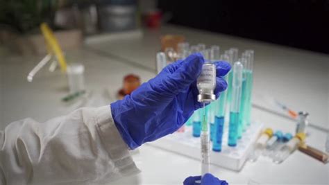 Research And Chemical Sciences In The Laboratory Sample Analysis Medical Experiments And