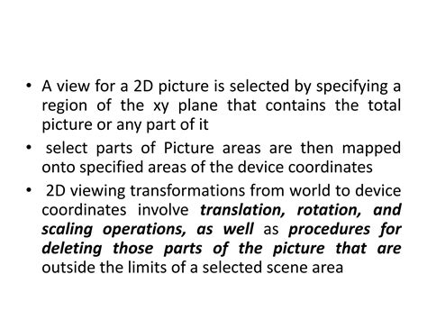 2 D Viewing Computer Graphics Pptx