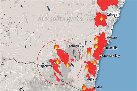 Bushfires Burning Along Nsw Victoria Border Can Merge To Form A