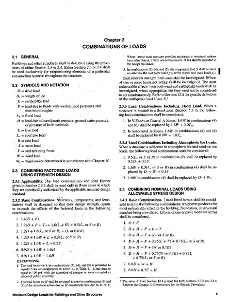 Asce 7 Load Combinations Civil Engineering Studocu