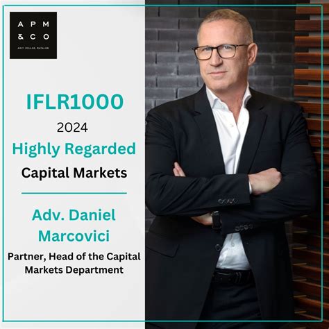 Daniel Marcovici On Linkedin Happy To Be Listed Once Again As Highly Regarded In Capital