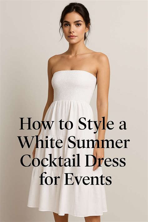 How To Style A White Summer Cocktail Dress For Events Chuzko