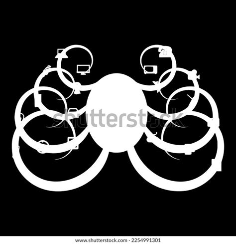 Octopus Awareness Communication Surveillance Information Things Stock Vector Royalty Free