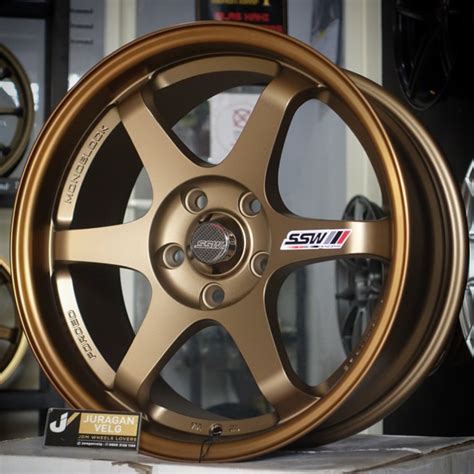 Jual Te37 Ssw Thailand R17 Bronze Shopee Indonesia