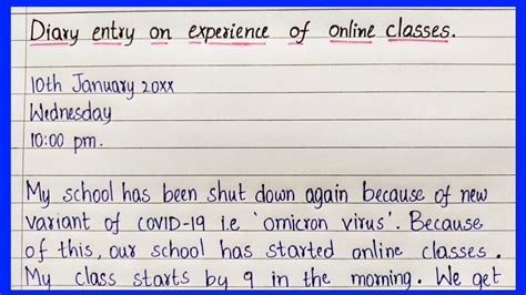 Diary Entry Grade 6 At Amanda Moretz Blog