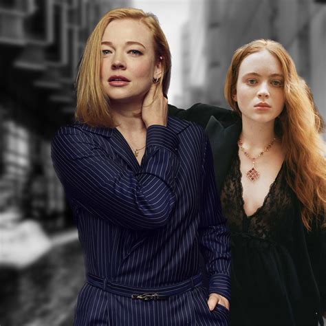 Sarah Snook And Her Stepdaughter Sadie Sink R Jerkofftoceleb