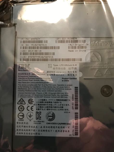 Quantum Lsc1s Utdn L6ba Hh Sas Drive Module Lto6 Ibm Version 2727077 £