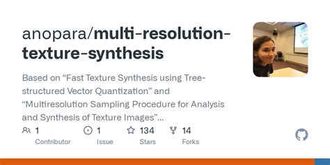 Github Anopara Multi Resolution Texture Synthesis Based On “fast Texture Synthesis Using Tree