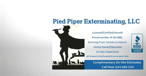 Pied Piper Exterminating Llc Otis Or