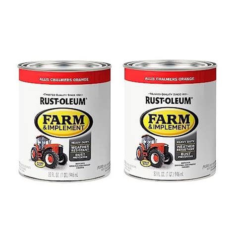 Rust Oleum 280156 2pk Farm And Implement Enamel Paint Quart Allis